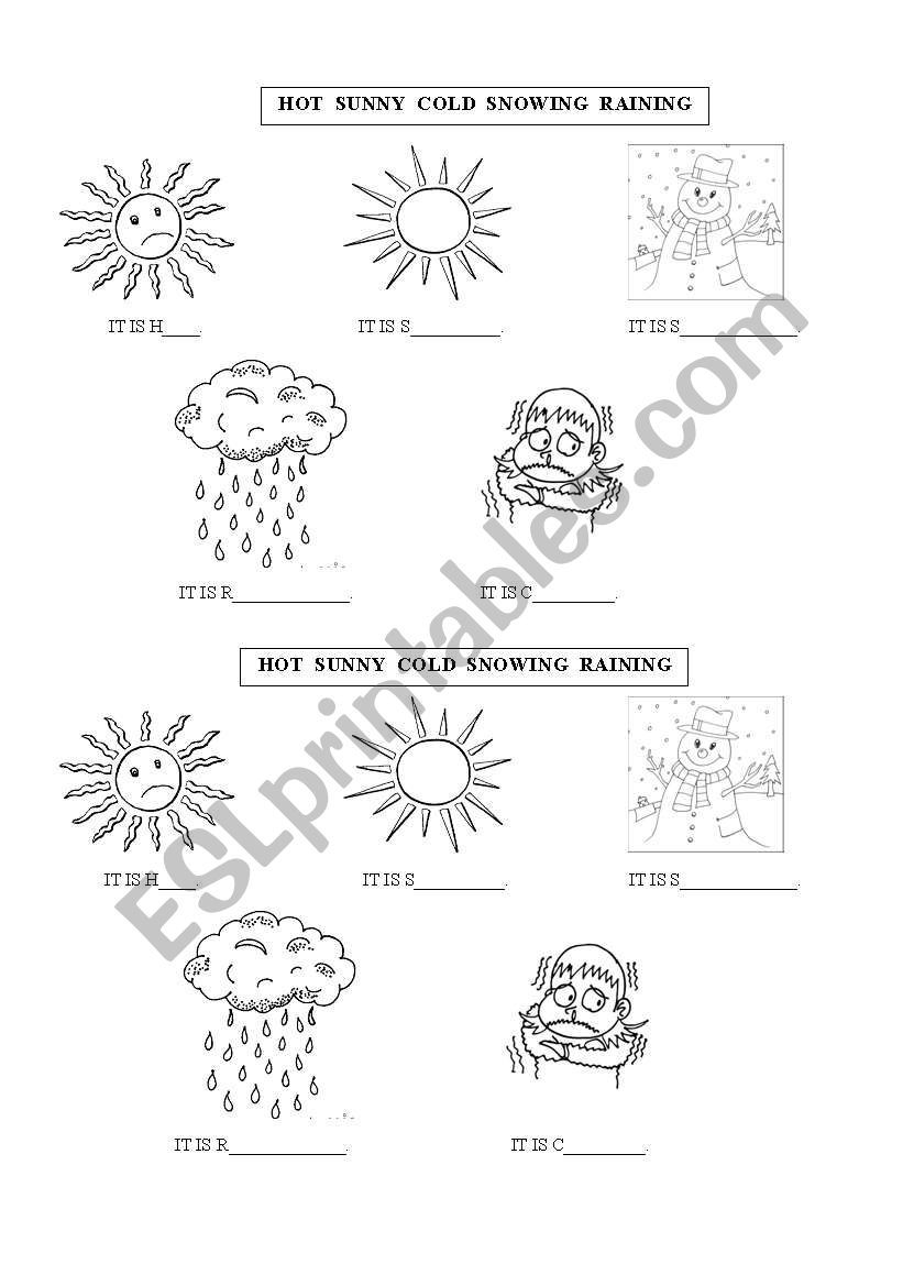 What´s the weather? - ESL worksheet by Julia76