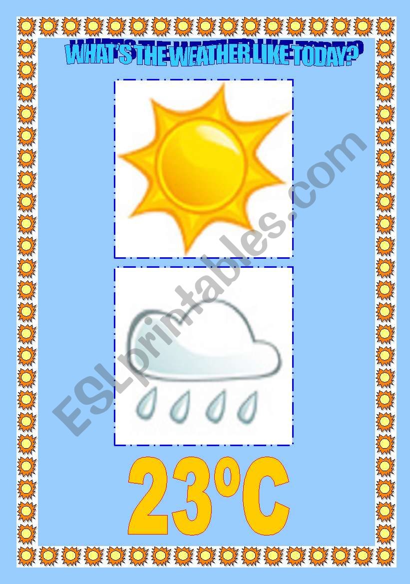 What´s the weather like today? (Weather Flashcards) - ESL worksheet by ...