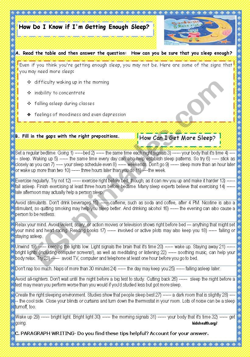 TEENSÂ´ LIFE- ARE YOU HAVING ENOUGH SLEEP?HOW CAN YOU GET MORE SLEEP ...