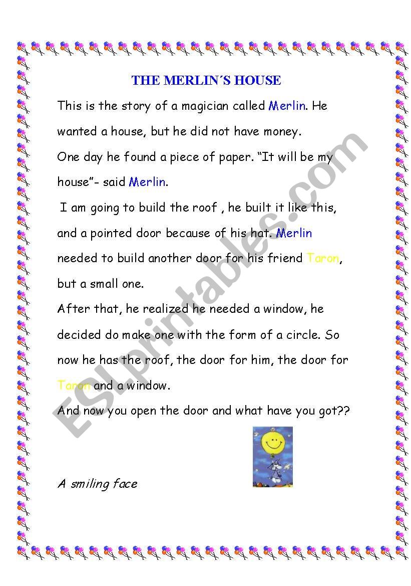 English worksheets: Merlin´s house