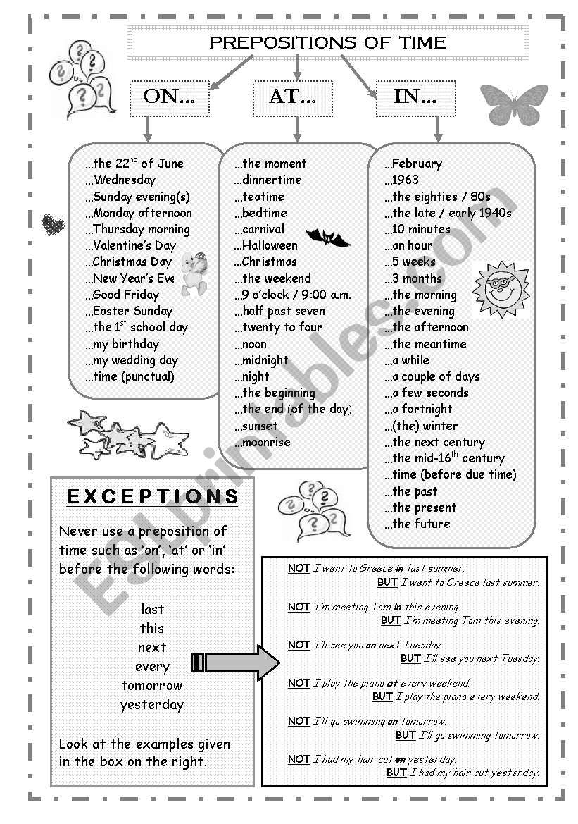Preposition Worksheet Esl Worksheet By Lotas
