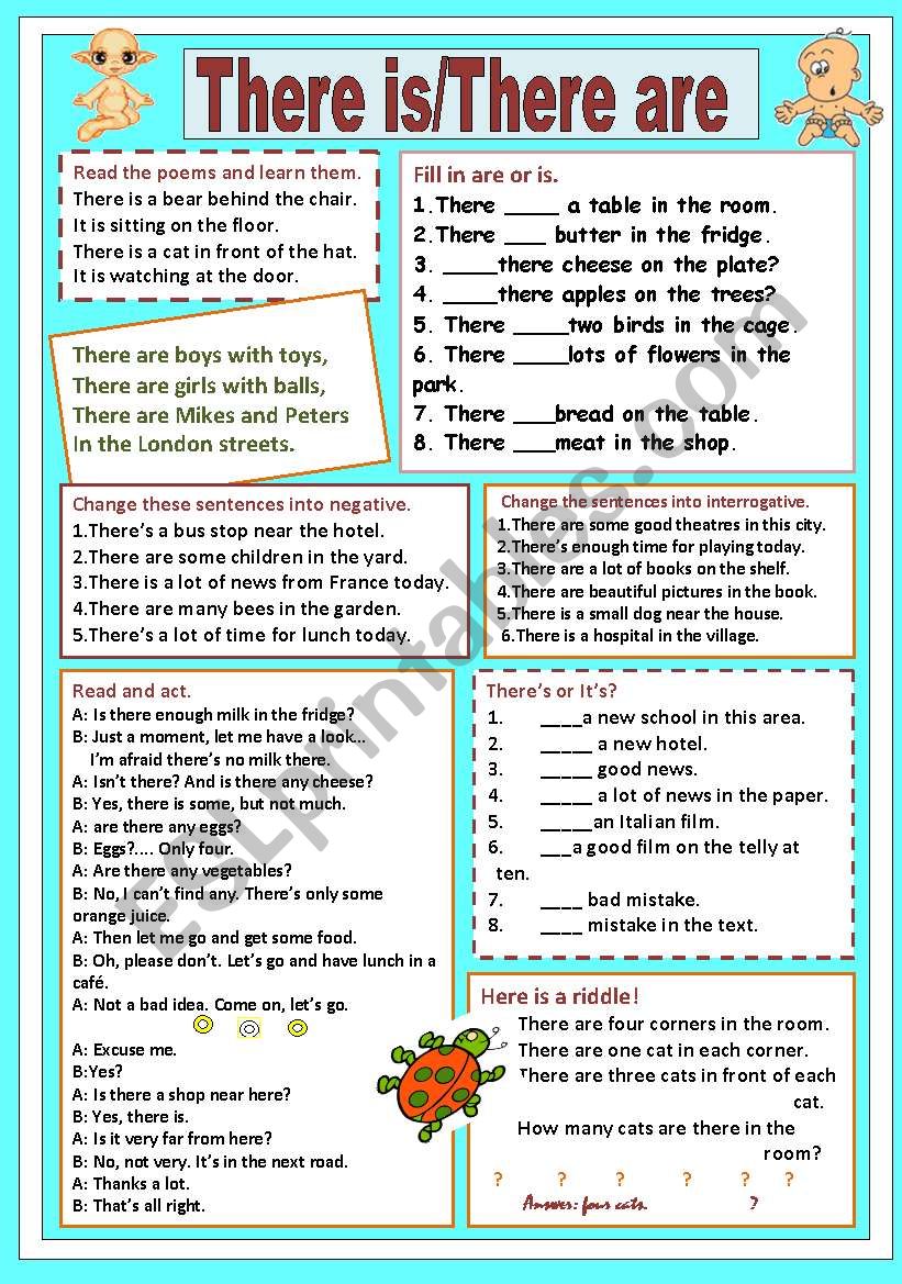 There Is There Are ESL Worksheet By Devitsa