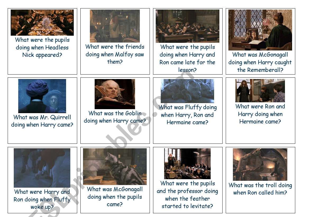 board game Harry Potter and the philosopher´s stone cards part5 (out ...