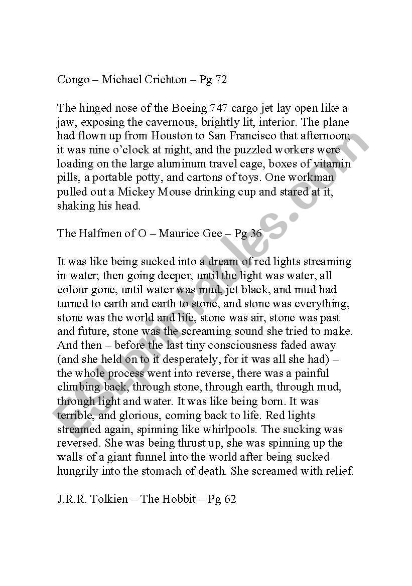  What Is Descriptive Writing Examples What Are The Examples Of 