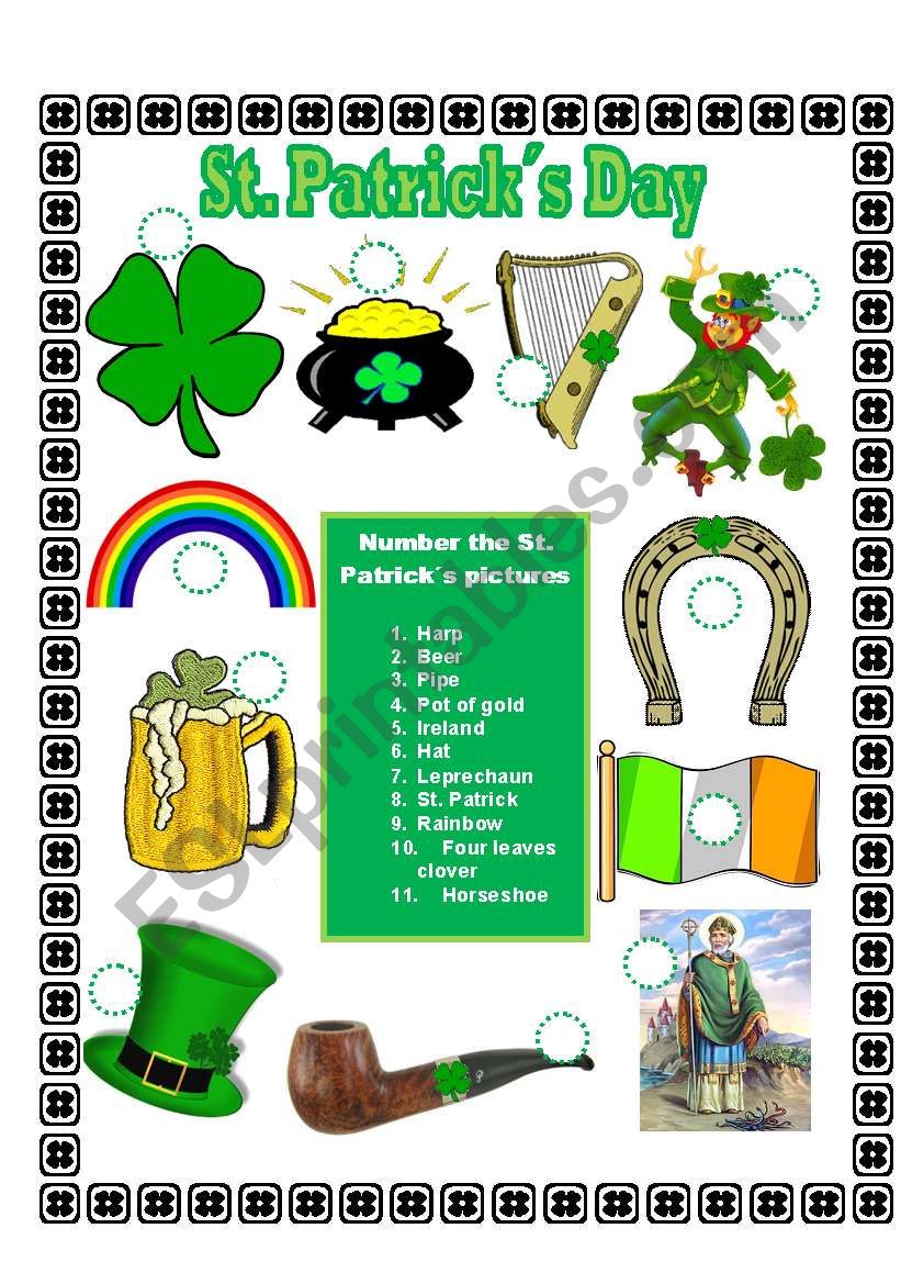 St. Patrick´s Day - ESL worksheet by lupiscasu