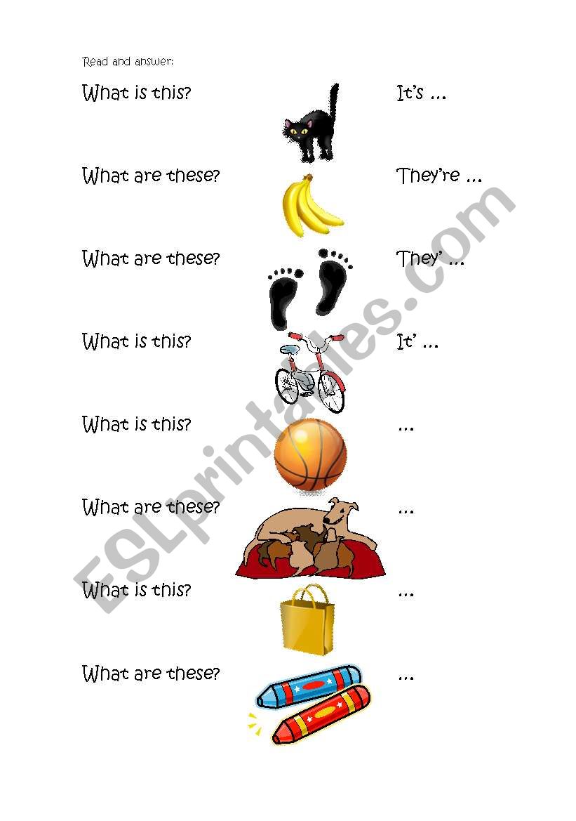 What´s this/What are these? - ESL worksheet by buzz