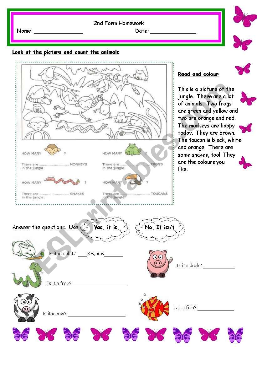 THERE IS-THERE ARE-YES, IT IS- NO, IT ISN´T - ESL worksheet by gladebi