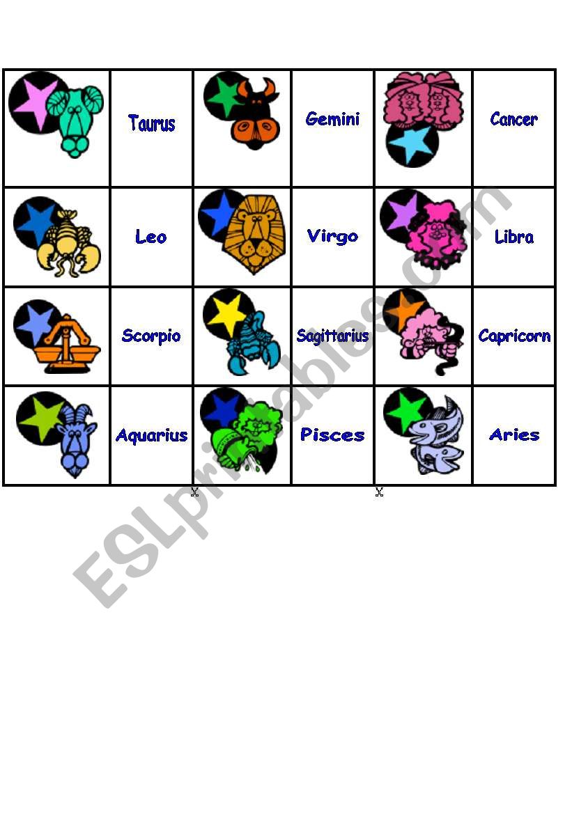 Zodiac flashcards 60 photos - Astrologytoyou.com