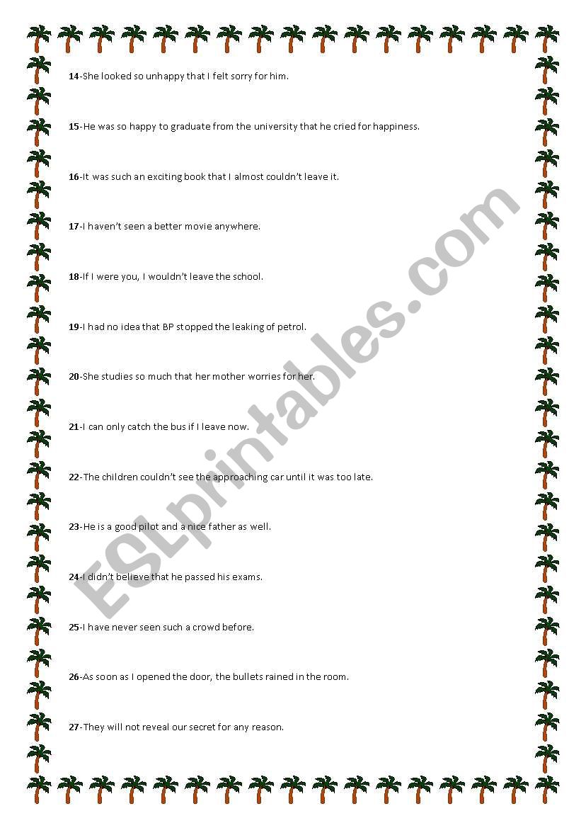 Grammar Revision Inversion 1 Esl Worksheet By Keyeyti GRAMMAR QUIZ