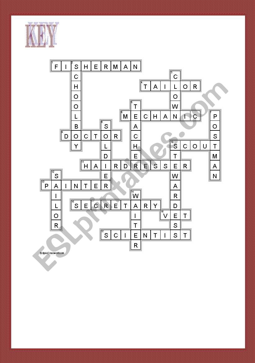 Comparatives Crossword Esl Worksheet By Macomabi