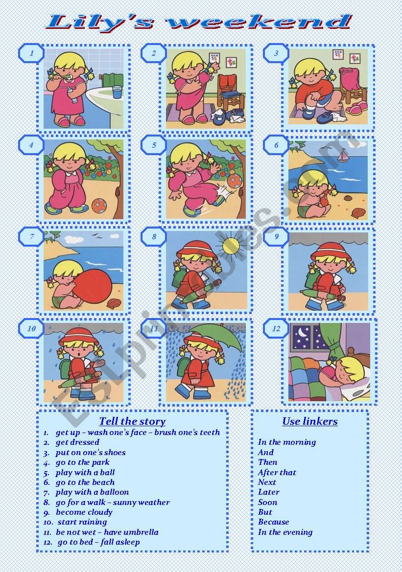 Picture Story Past Simple Short Story Past Tense | PPT