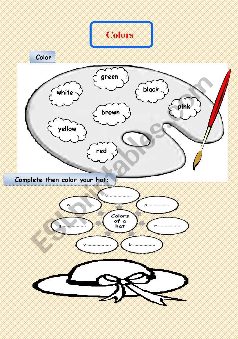 Let´s color our world - ESL worksheet by mahaenglish