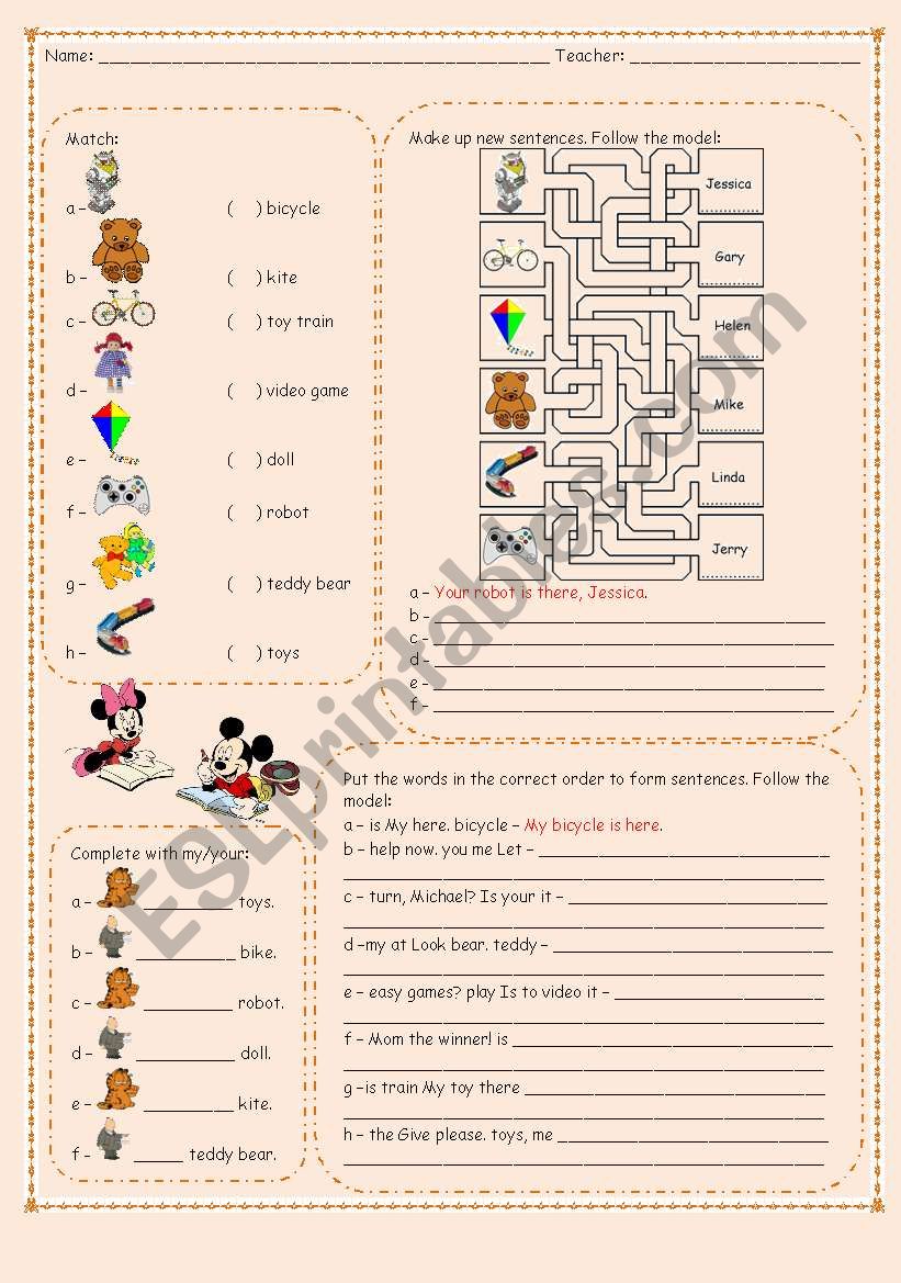 Let´s play!! - ESL worksheet by nssarj
