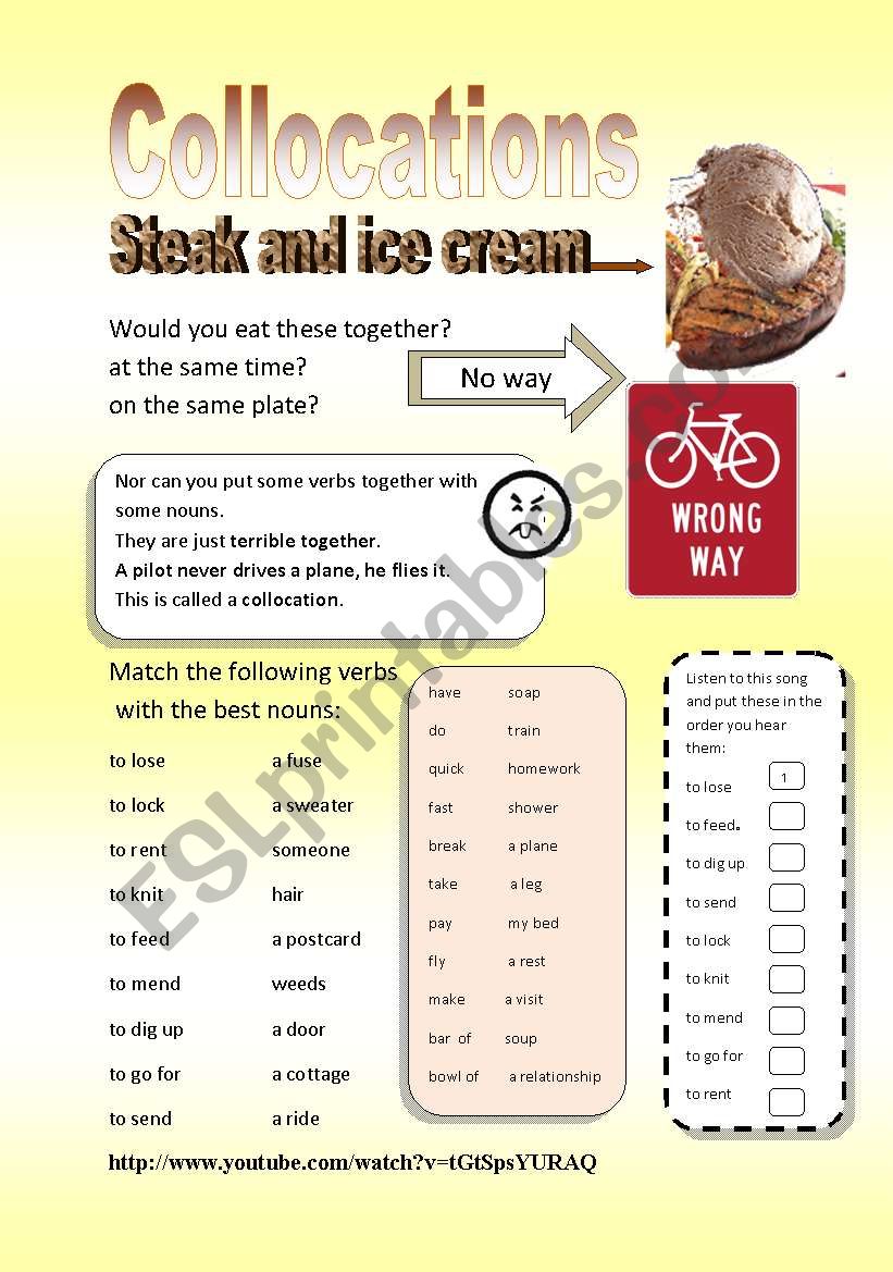 When I´m 64 The Beatles and collocations - ESL worksheet by joy2bill