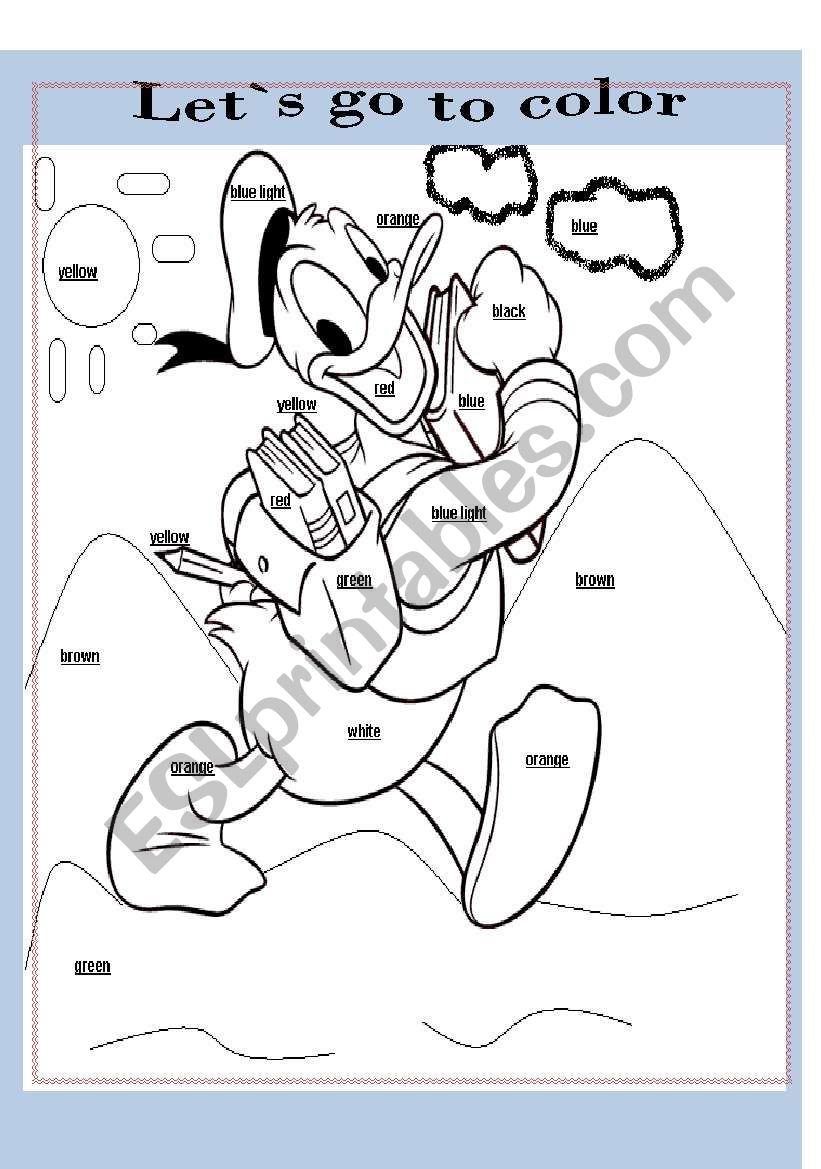 let´s go to color - ESL worksheet by cadecasg