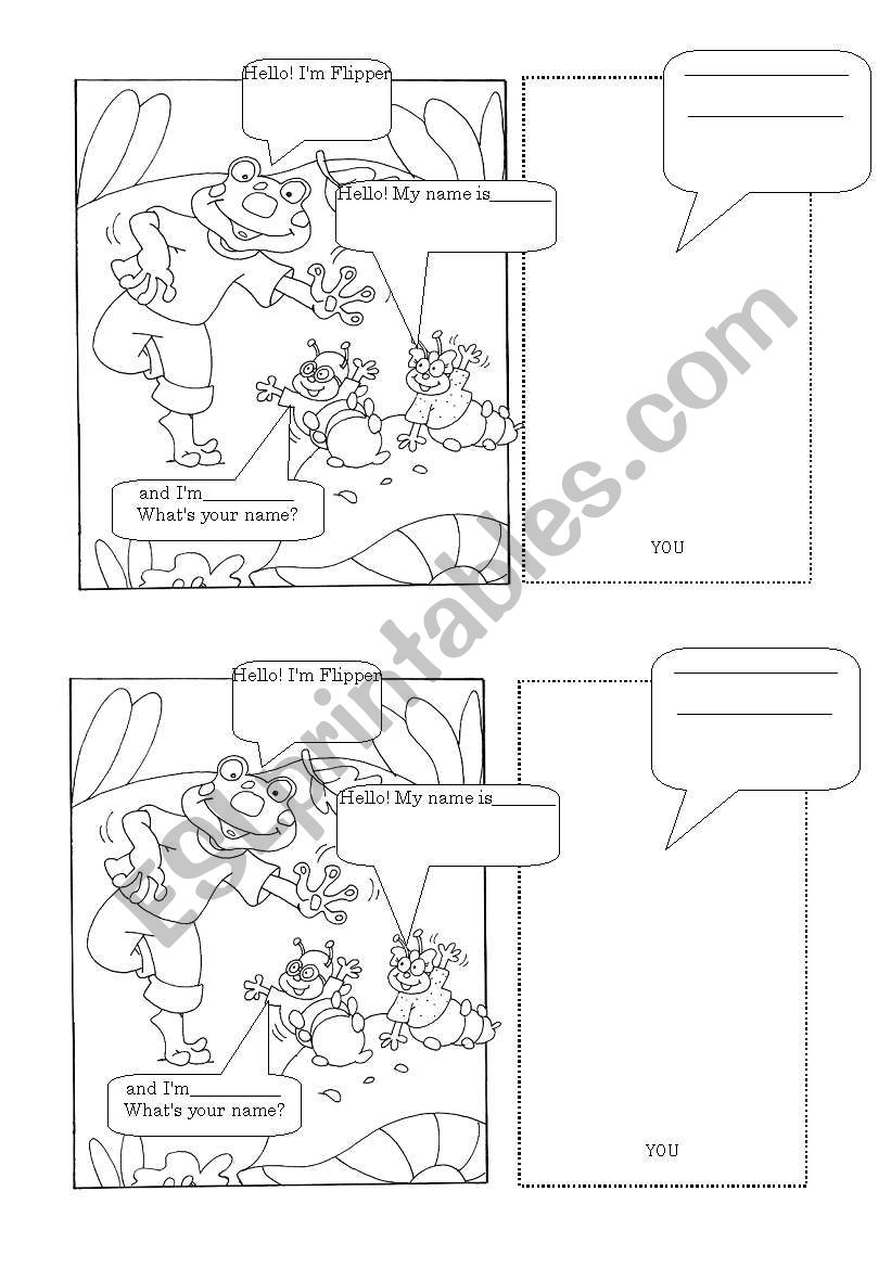 Hello I´m... - ESL worksheet by naty.g