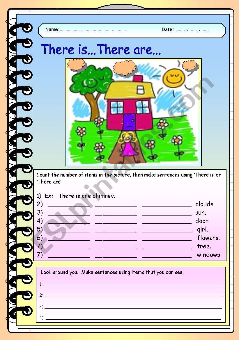There Is There Are ESL Worksheet By Ldeboer