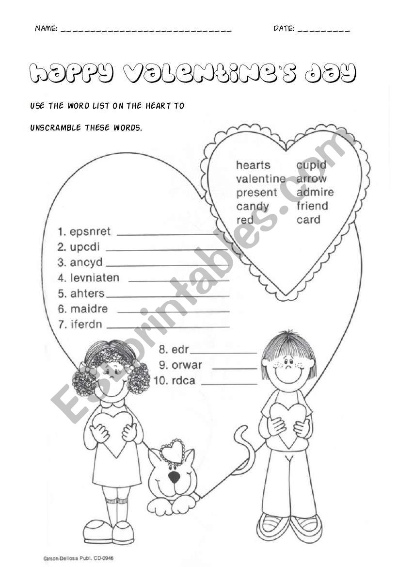 Happy Valentine´s day - ESL worksheet by carlaheaven