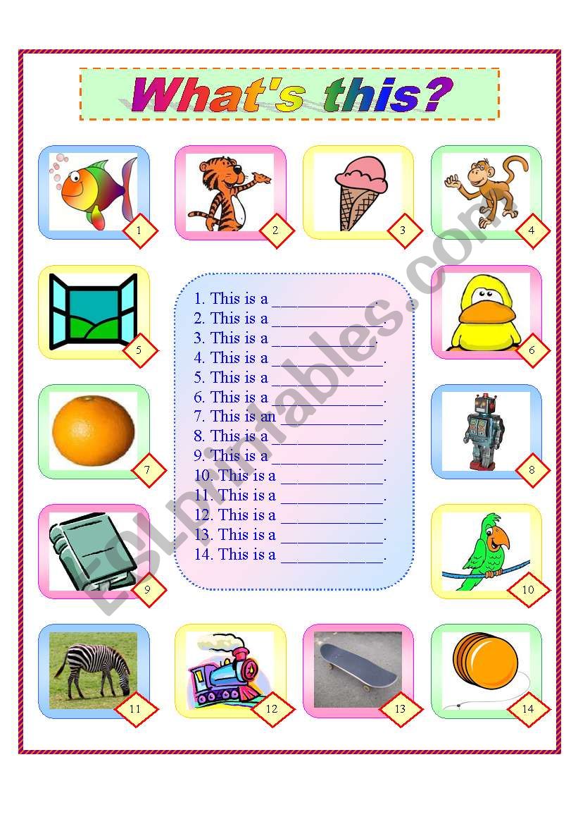 What´s this? -part2 - ESL worksheet by dibra001
