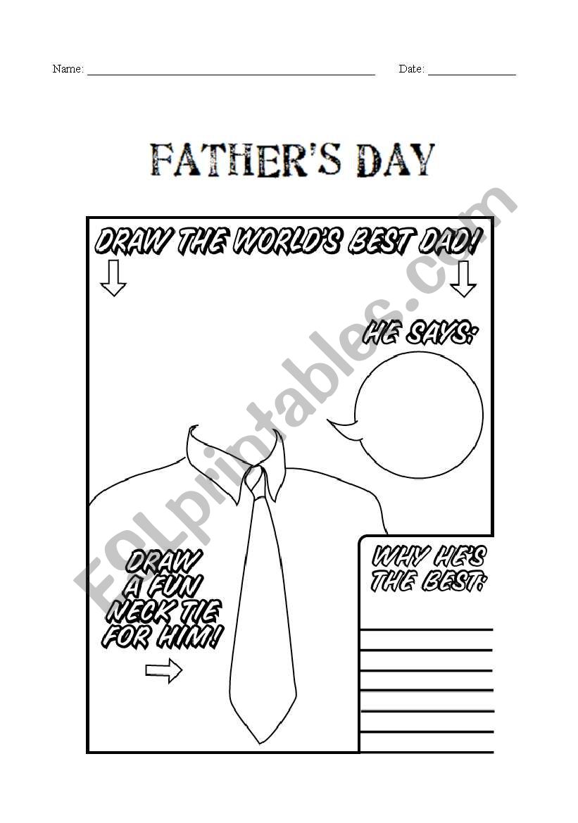 Father´s day - ESL worksheet by carlaheaven