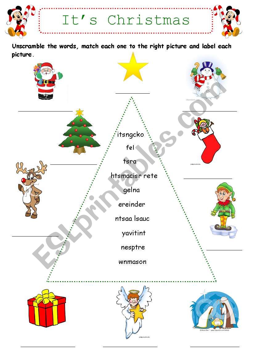 It´s Christmas! - ESL worksheet by Naré