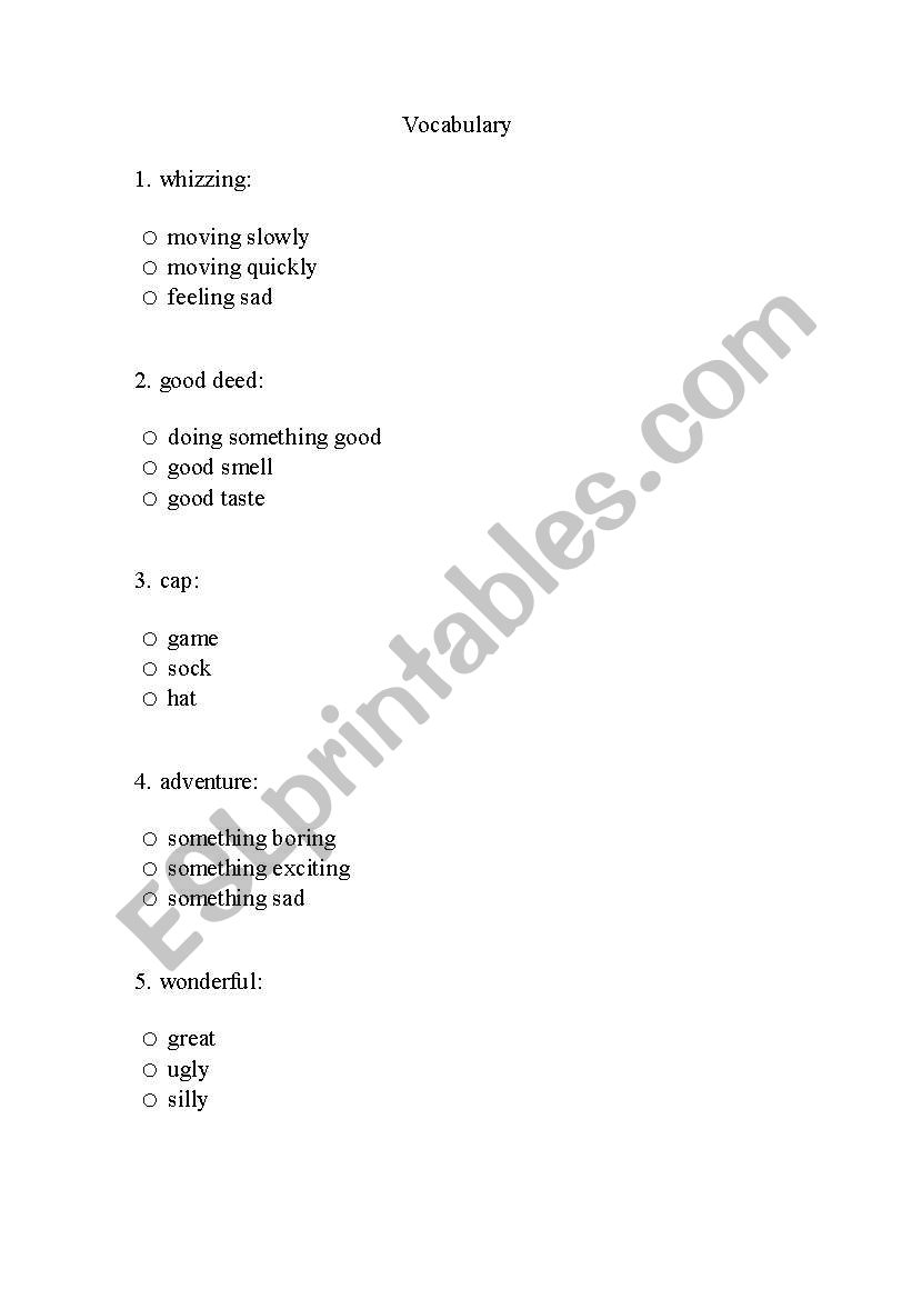 English worksheets: "Clifford´s First Snow Day" vocabulary worksheet
