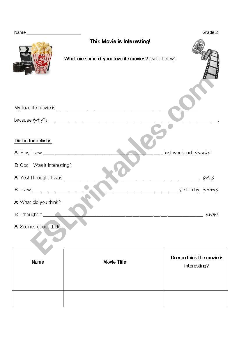 English worksheets: I think it´s interesting!