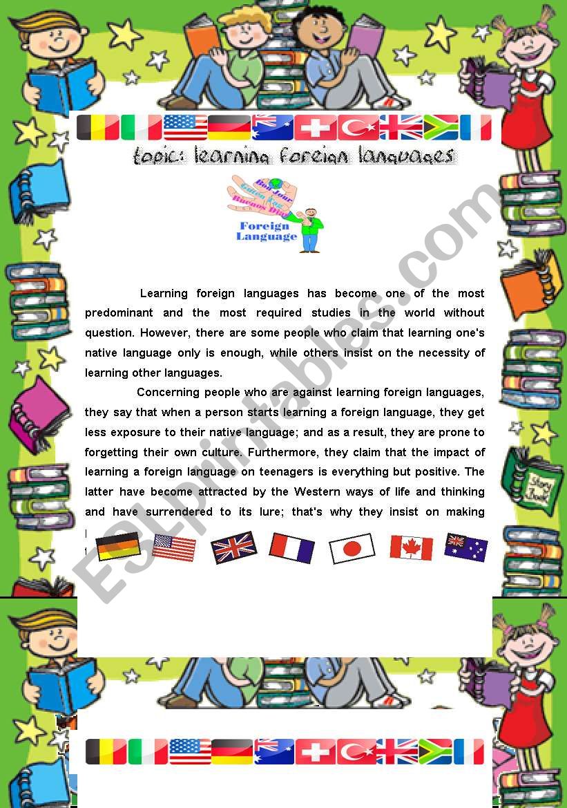 Argumentative Essay ESL Worksheet By Imanito