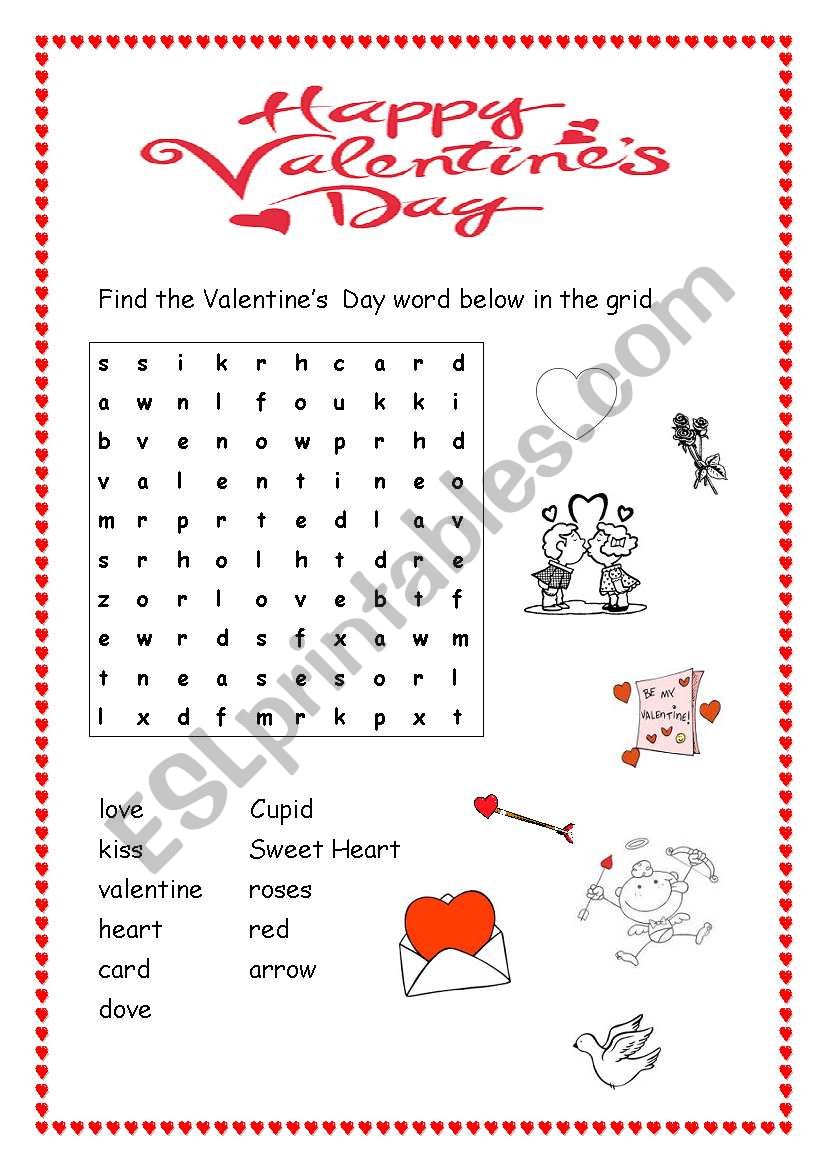 Happy Valentine´s Day - ESL worksheet by Fiołek
