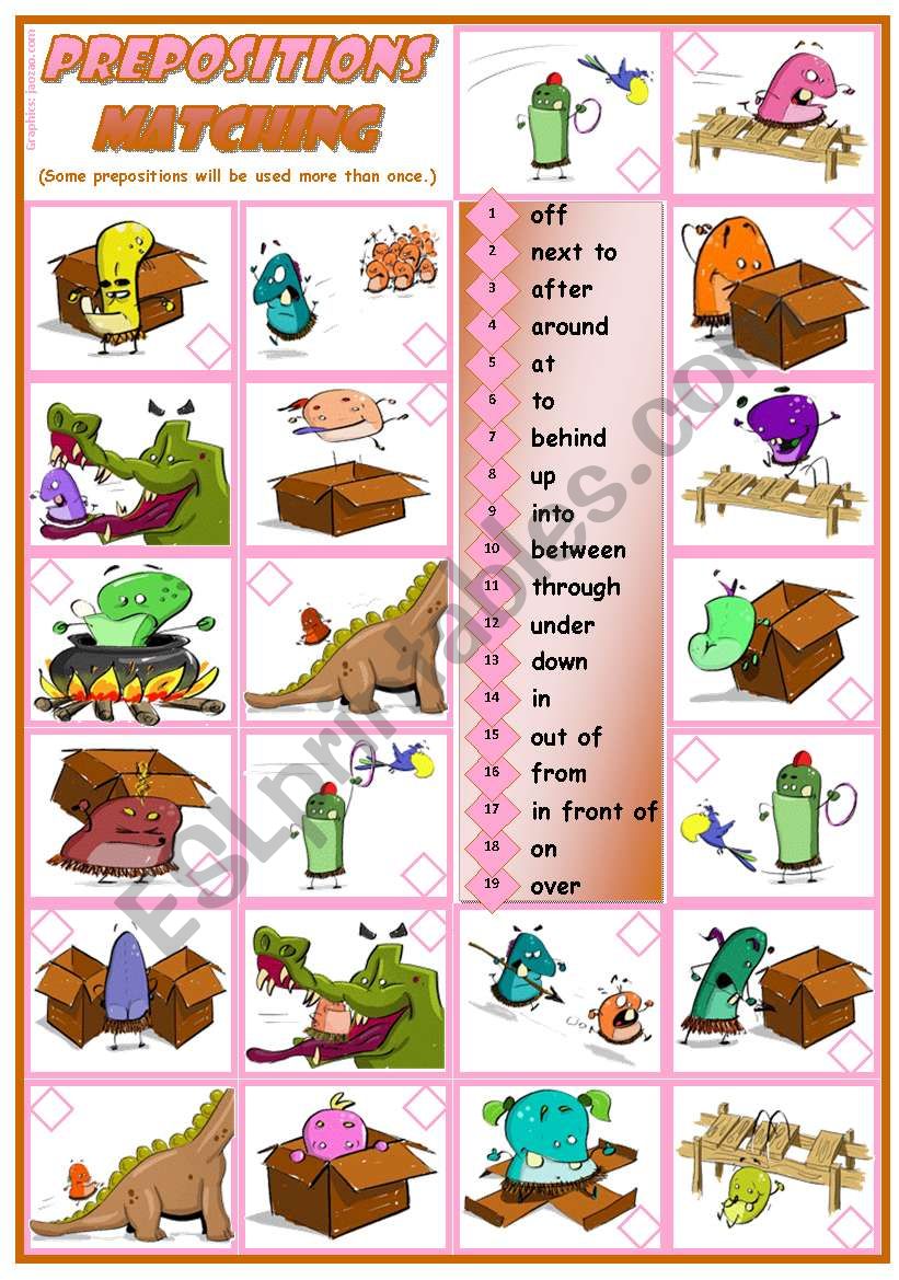 Prepositions Practice - reading • grammar • 3 tasks • 2 pages ...