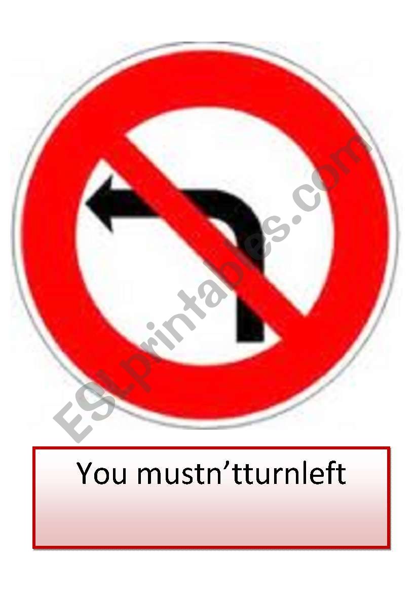 Poster Must - Mustn´t 6 pages - ESL worksheet by gelapa