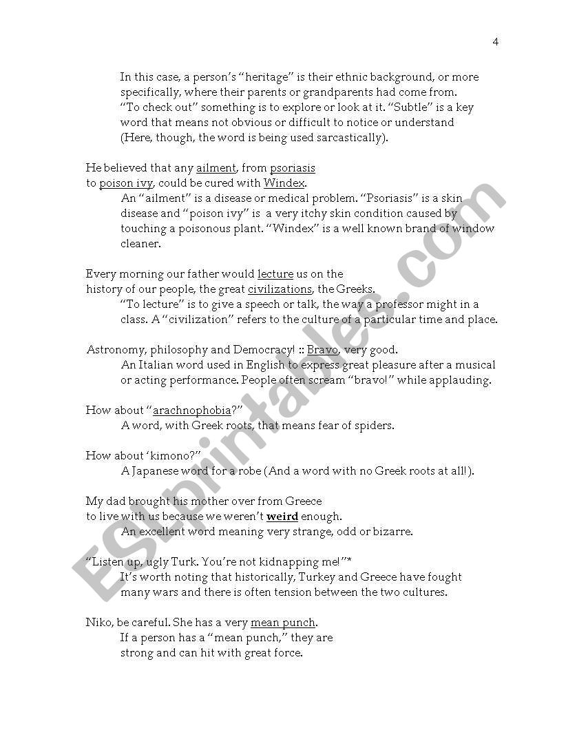 My big fat greek wedding speech | Honestweddingadvice.com