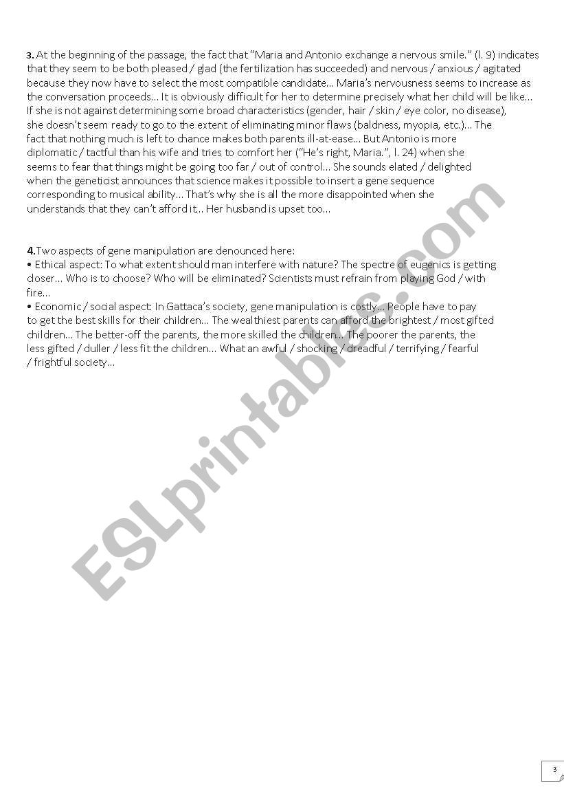 Synopsis d'un film : Gattaca