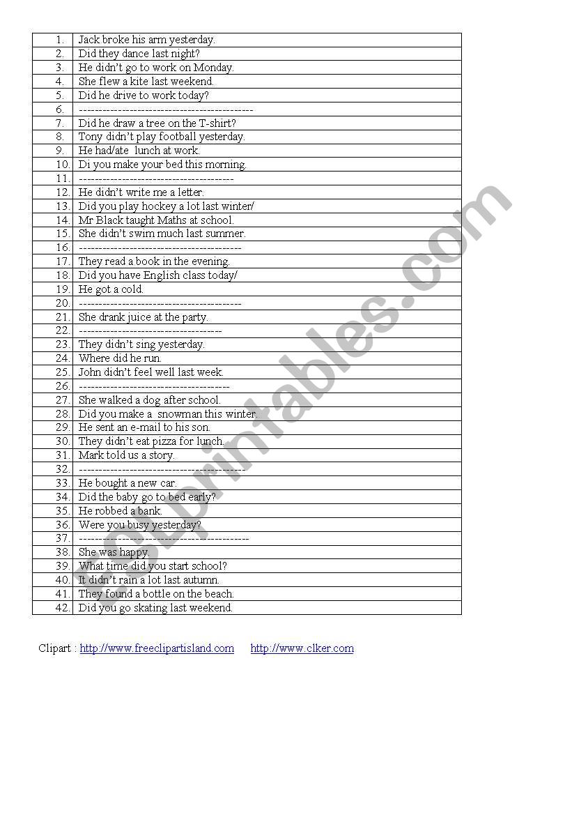 Past Simple Set 3 Board Game Regular Irregular Verbs Editable