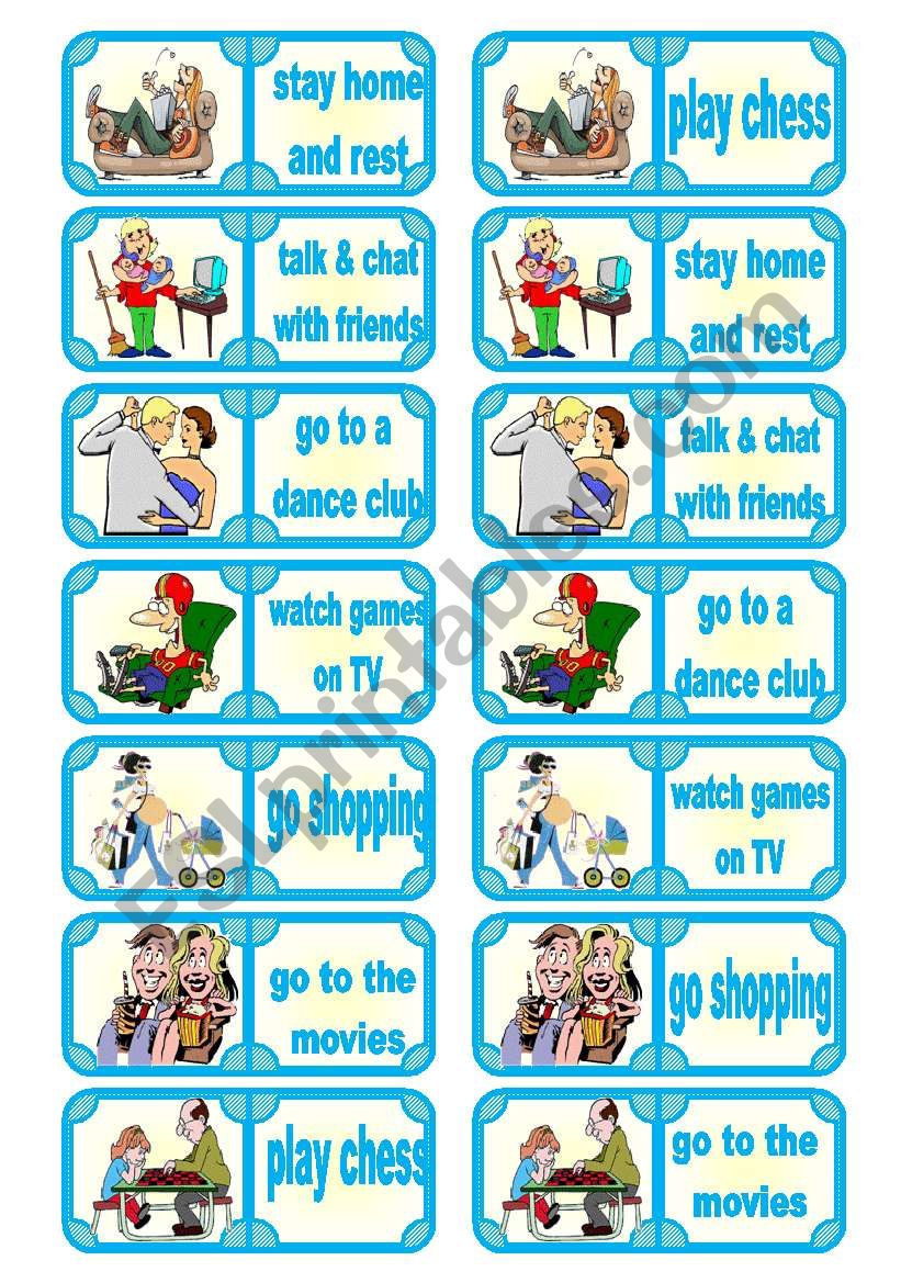 Dominoes: Spare Time â€¢ going to future â€¢ vocabulary, grammar & oral ...