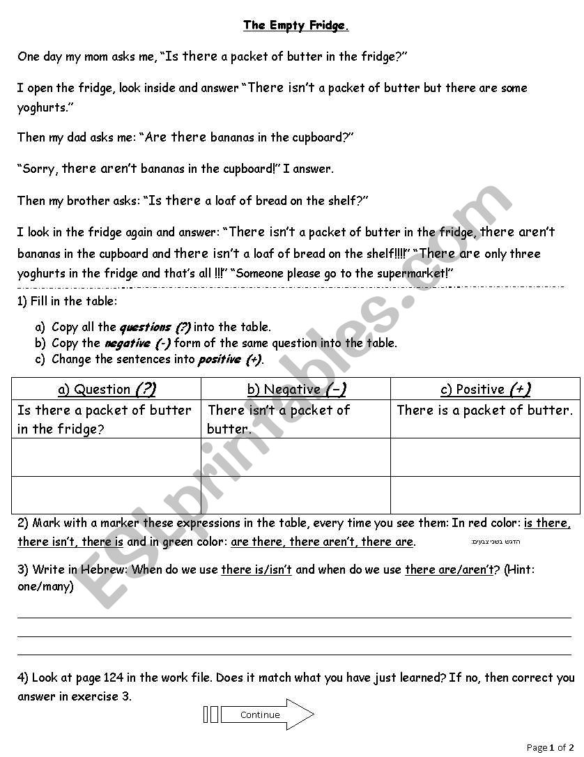 there isn´t/there aren´t & a/an/some - ESL worksheet by simsh1