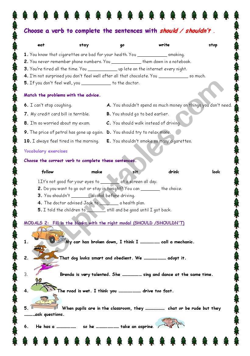 should- shouldn´t - ESL worksheet by Serap289