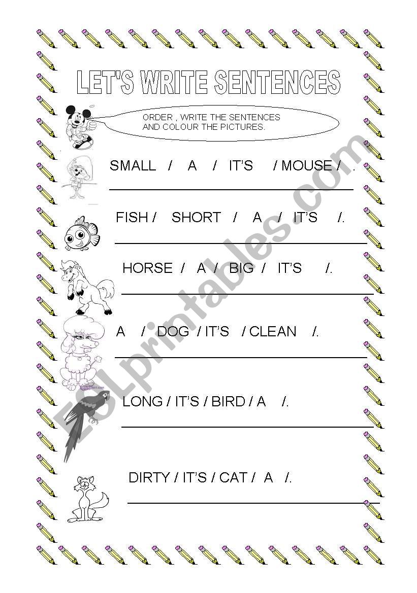 Let´s write about pets!!! - ESL worksheet by llao75