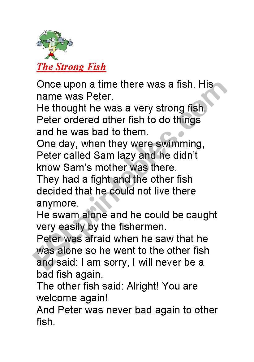 Short Story ESL Worksheet By Krissye