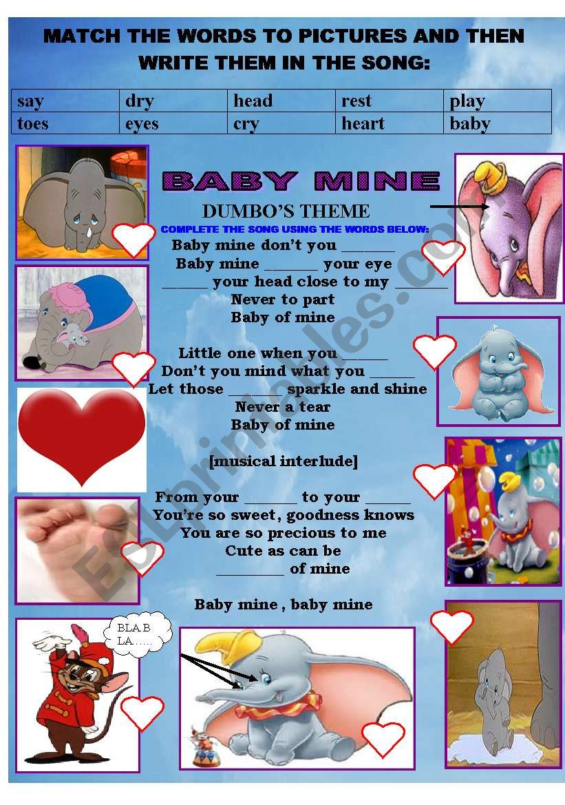 DUMBO´S THEME - ESL worksheet by beauty and the best