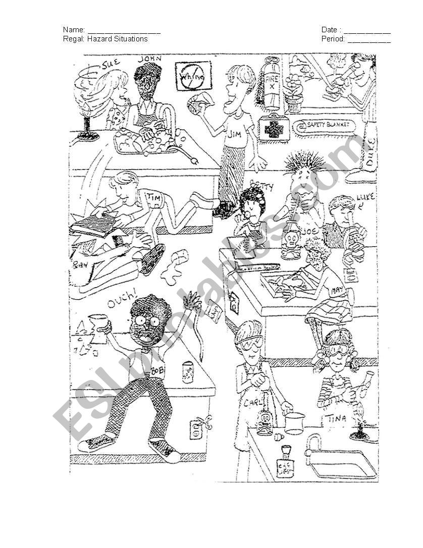 What Not To Do In The Lab ESL Worksheet By Mccrteach
