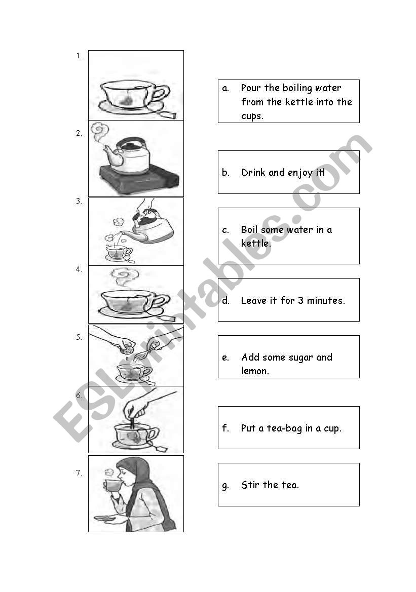 Writing Procedure ESL Worksheet By Rehe