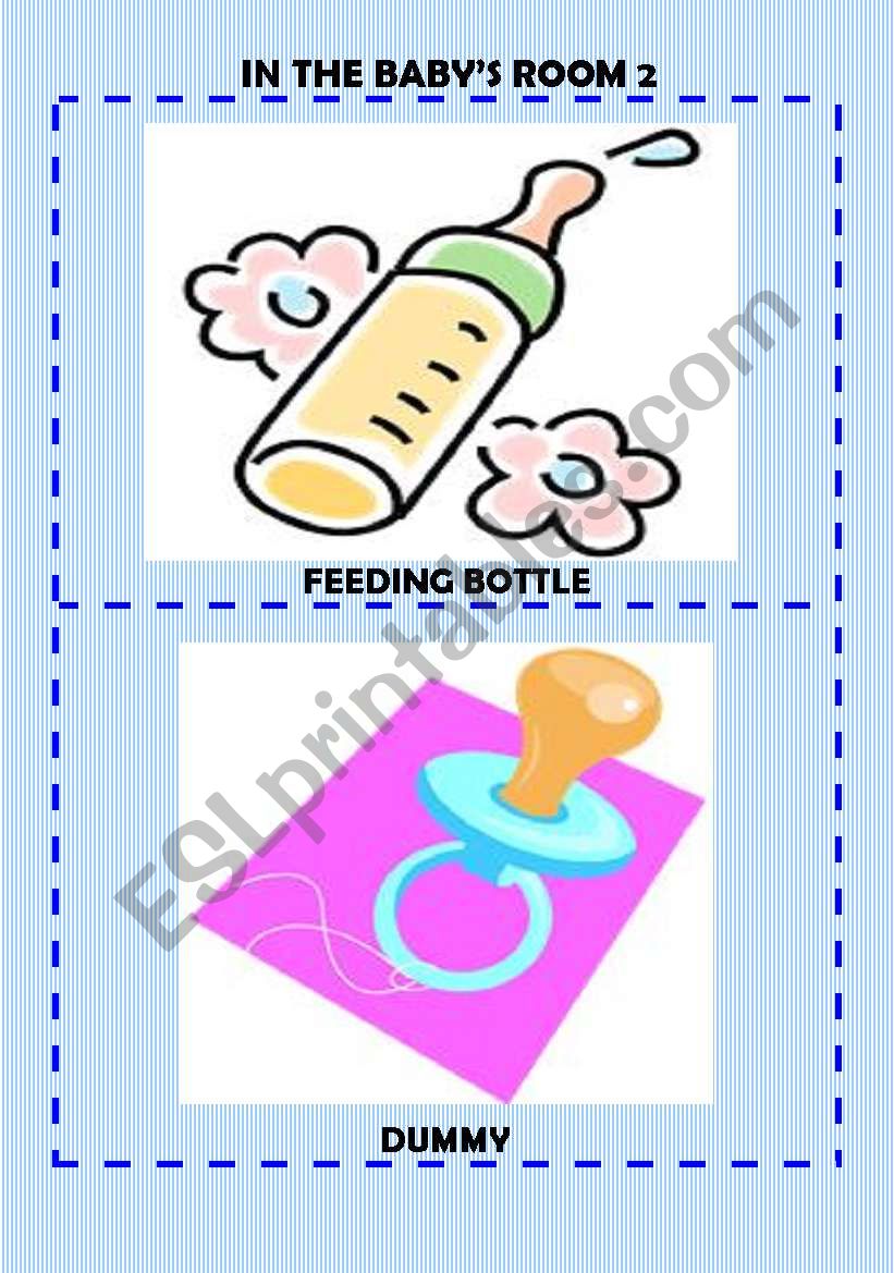 In the baby´s room: flash-cards 2/2 - ESL worksheet by dinglesazara