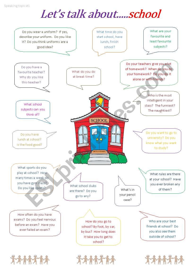 Let´s talk about....school - ESL worksheet by muppet007