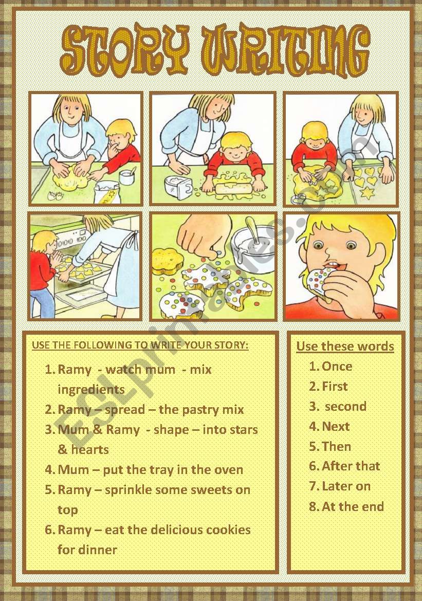 Story Writing ESL Worksheet By ALI ALI