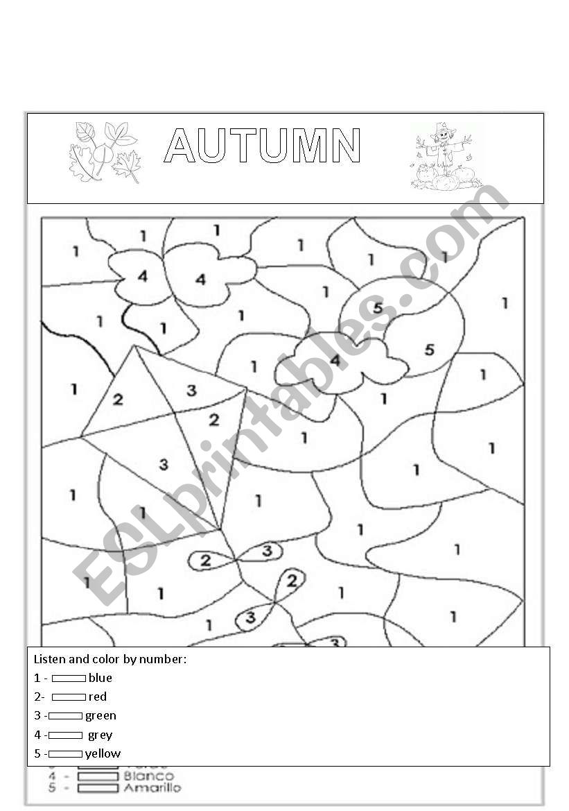 It´s autumn - ESL worksheet by niblumen