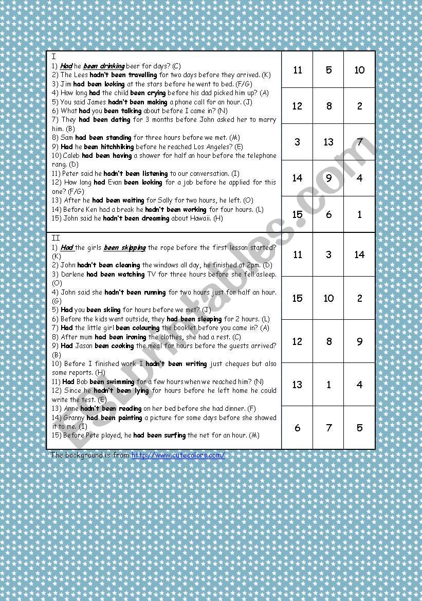 Past Continuous Tense With Key Fully Editable PAST CONTINUOUS