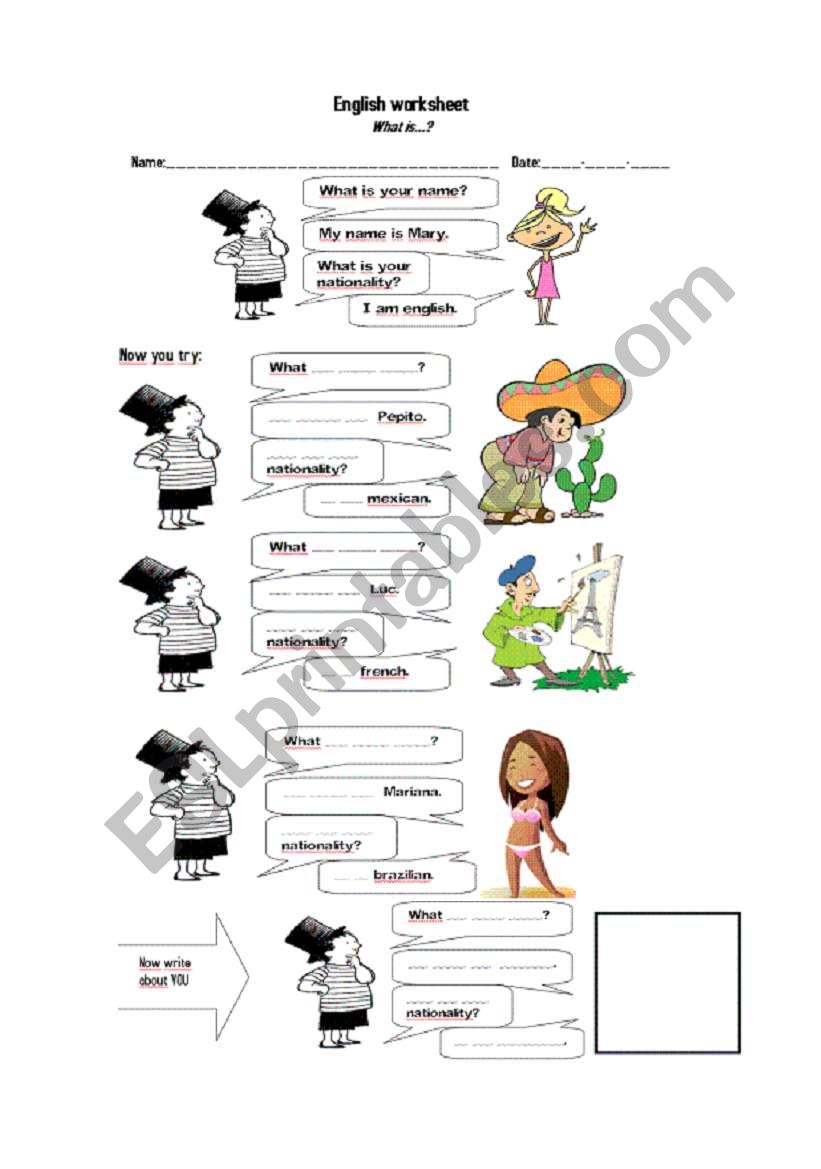 What´s...? - ESL worksheet by purplemiau