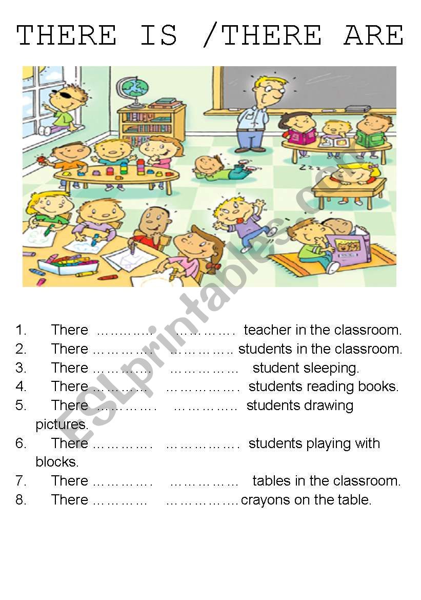 There Is There Are ESL Worksheet By Sirenetta