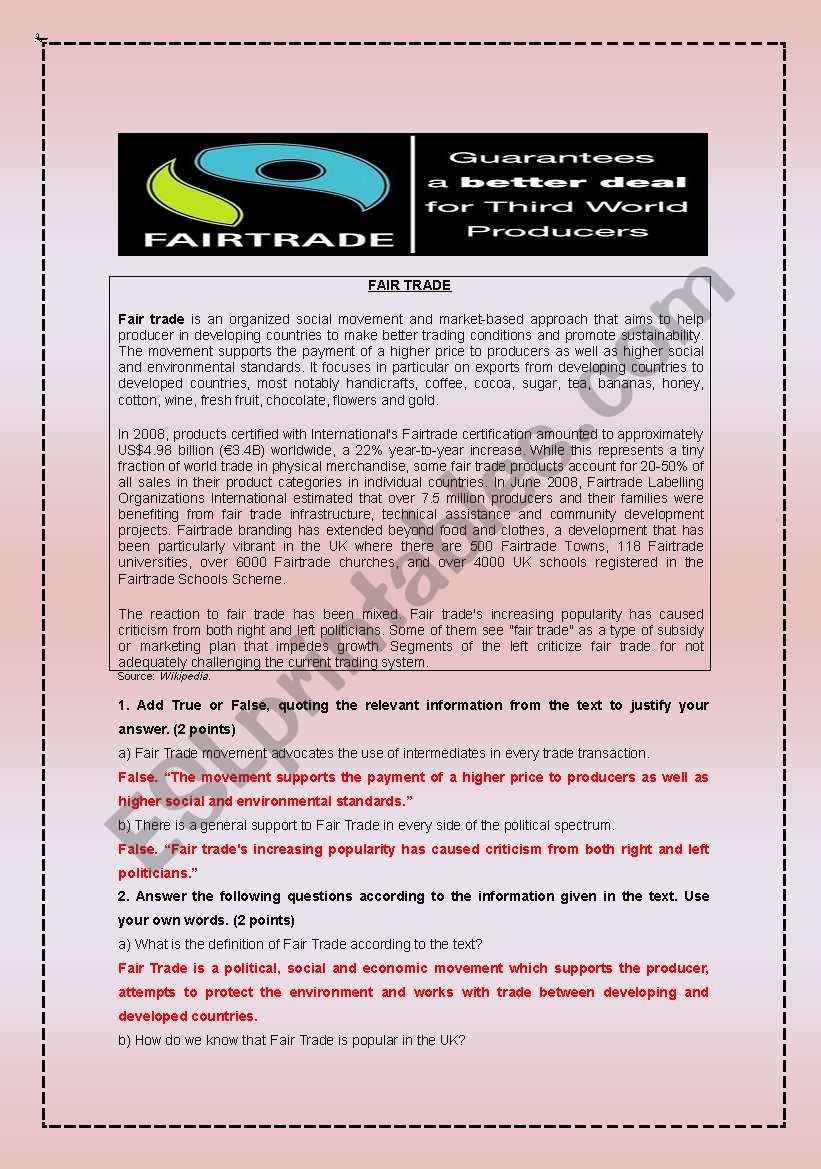 PDF Télécharger fair trade vocabulary Gratuit PDF | PDFprof.com